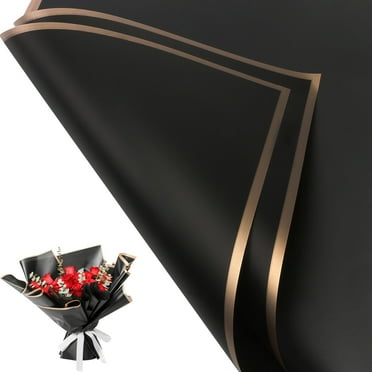 25 Sheets Flower Bouquet Wrapping Paper, Pink Valentines Wrapping Paper ...