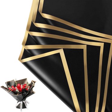 FUHITIM 20 Sheets Flower Wrapping Paper AIS1 - Waterproof Floral ...