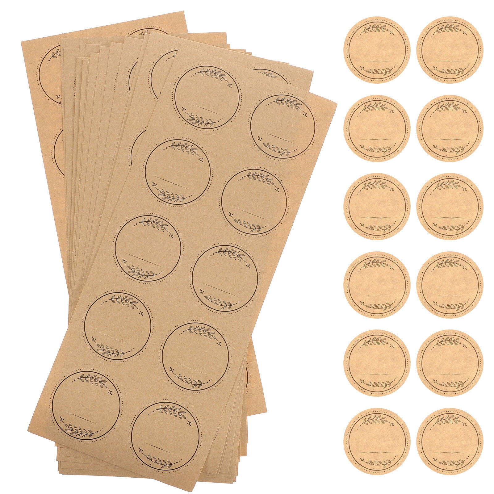 20 Sheets Gift Present Wrapping Labels Sticky Branch Stickers Paper ...