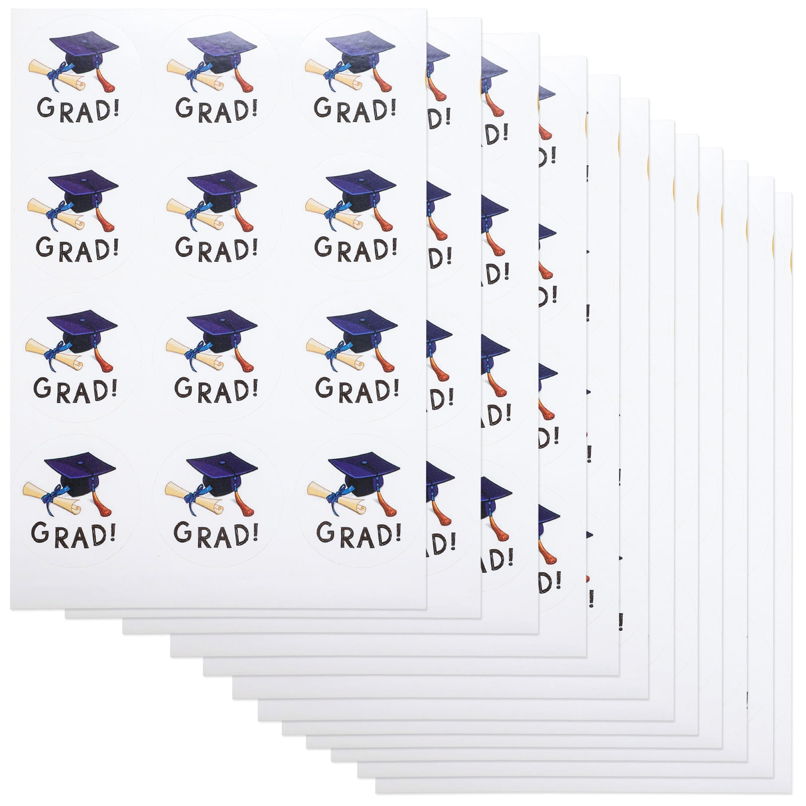 20 Sheets Grad Congrats Stickers Graduation Season - Walmart.com