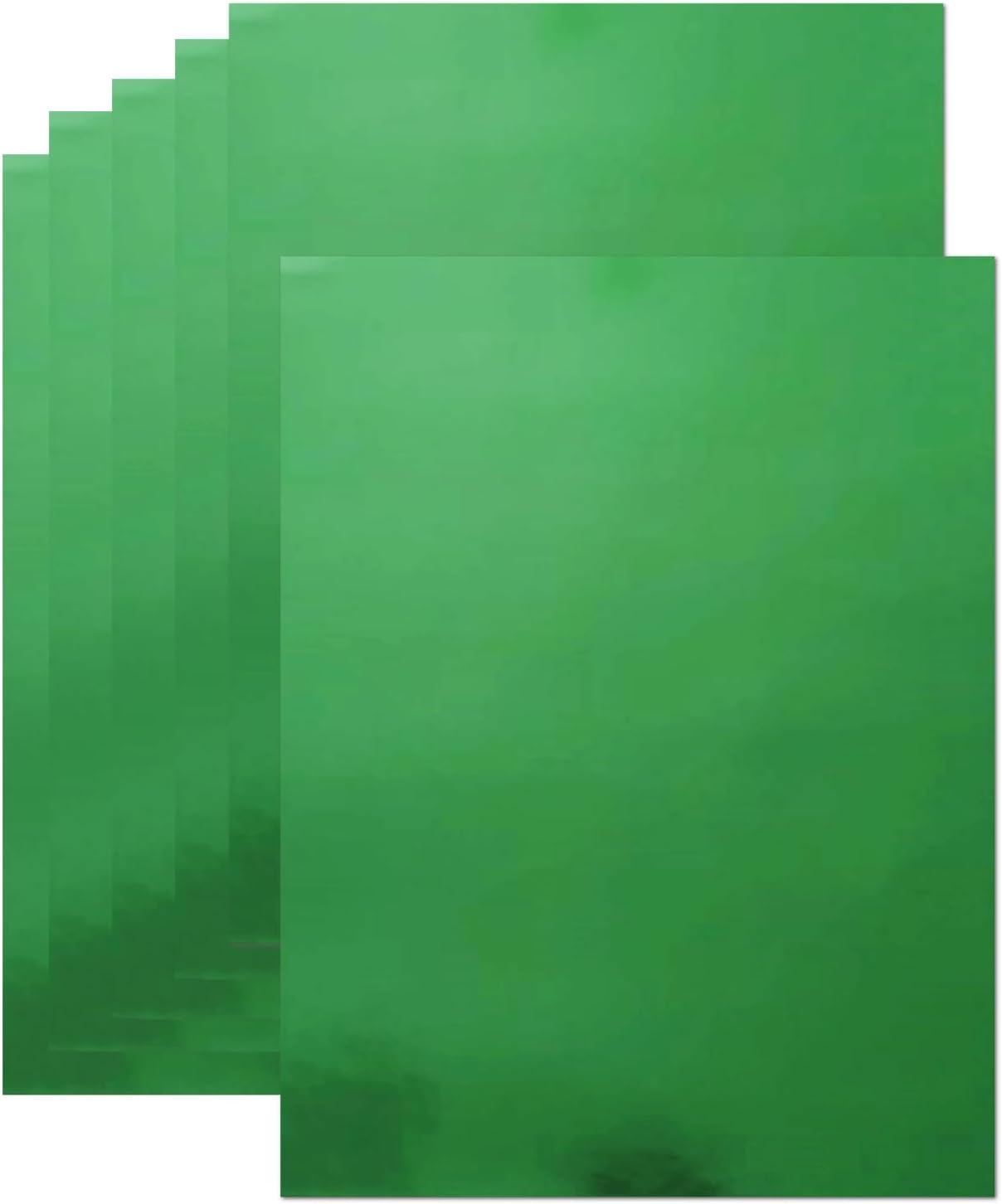 20 Sheets Green Metallic Cardstock Paper 8.5 x 11in,250GSM Mirror ...