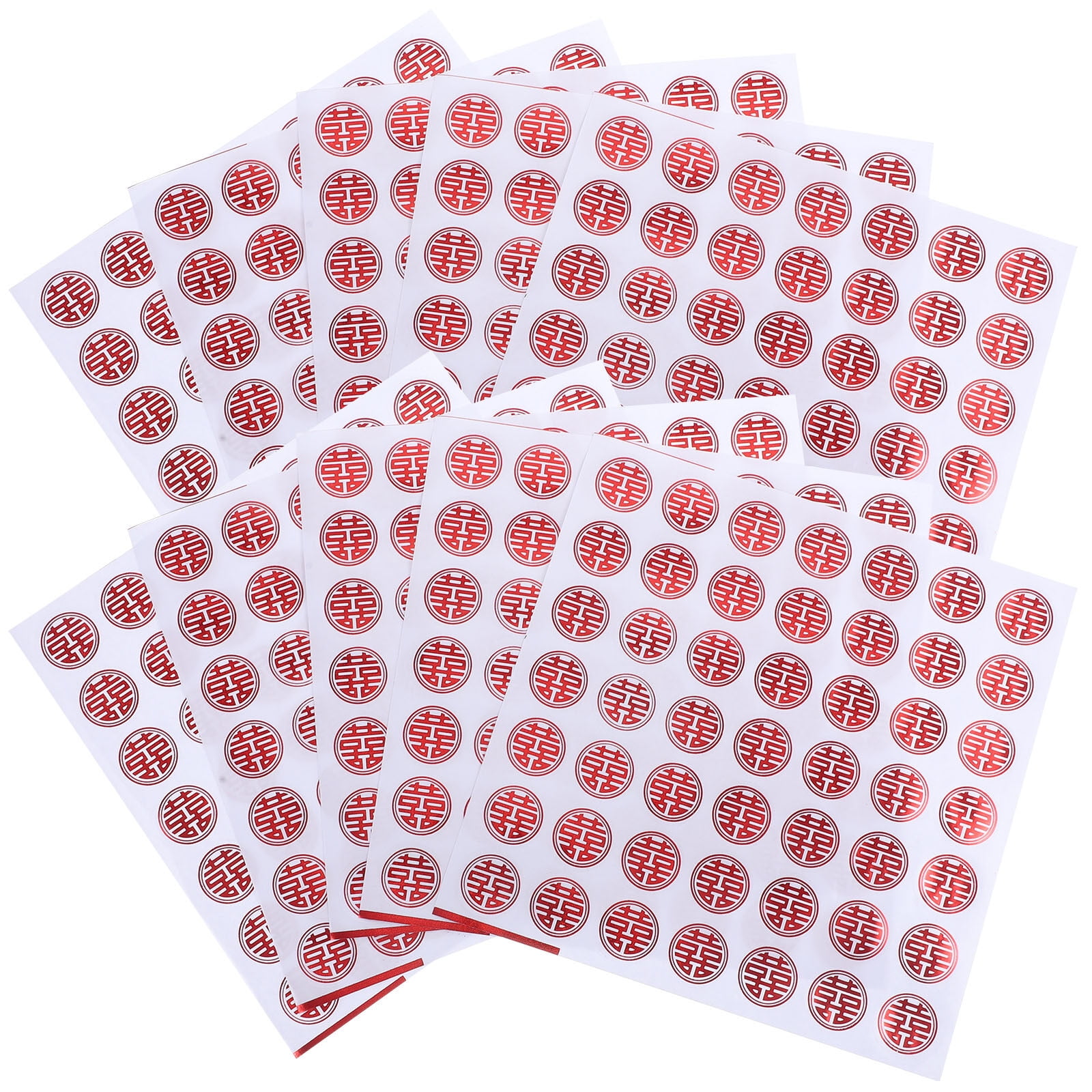 20 Sheets Hi Word Stickers Decoration Candy Bag Wedding Scrapbook Red ...