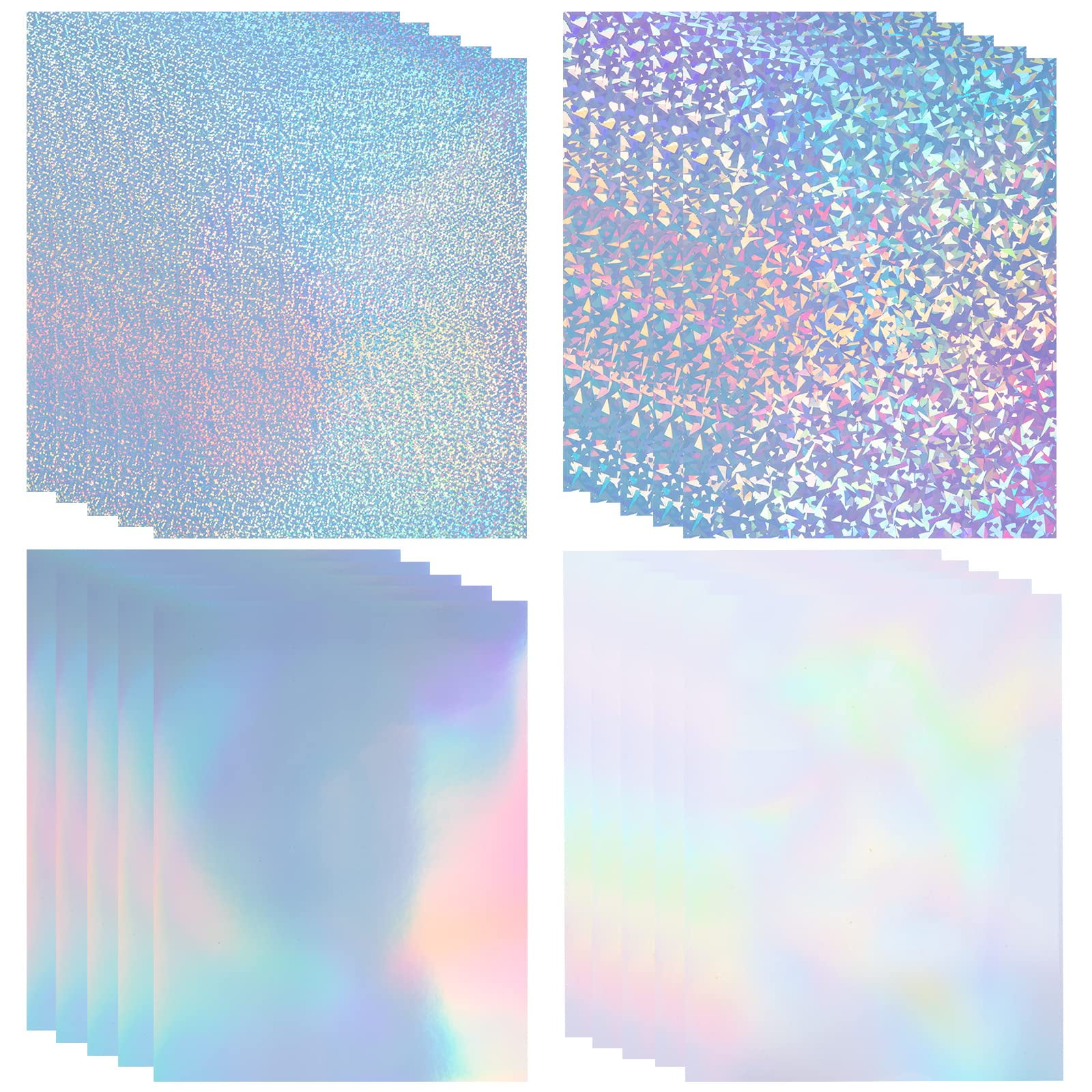 20 Sheets Holographic Sticker Paper for Inkjet & Laser Printer ...