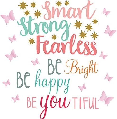 20 Sheets Inspirational Quotes Wall Decals Stickers for Girls,12 Sheets ...
