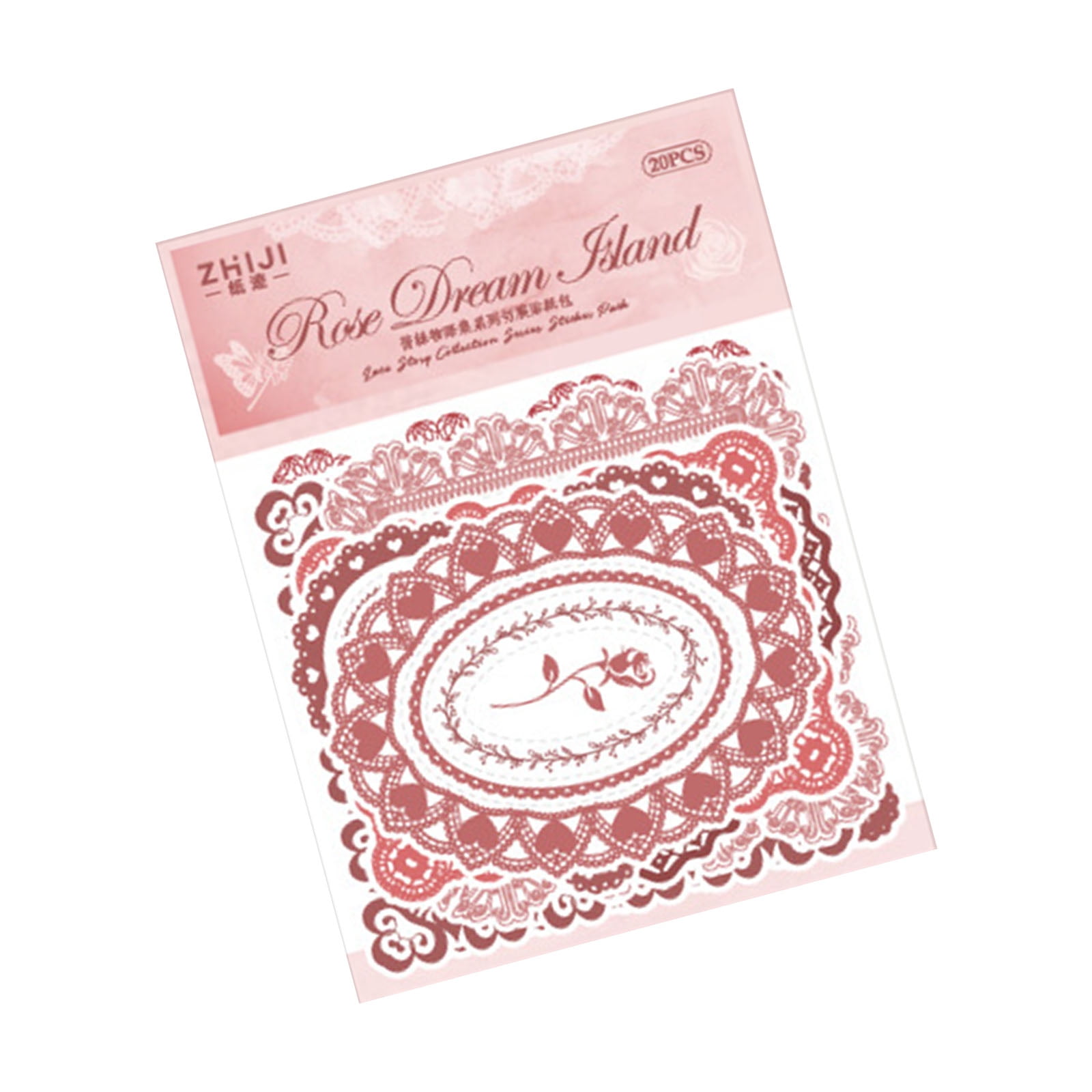 20 Sheets Landscape Sticker Retro Decorative Sticker Stationery Sticker ...