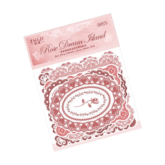 20 Sheets Landscape Sticker Retro Decorative Sticker Stationery Sticker ...