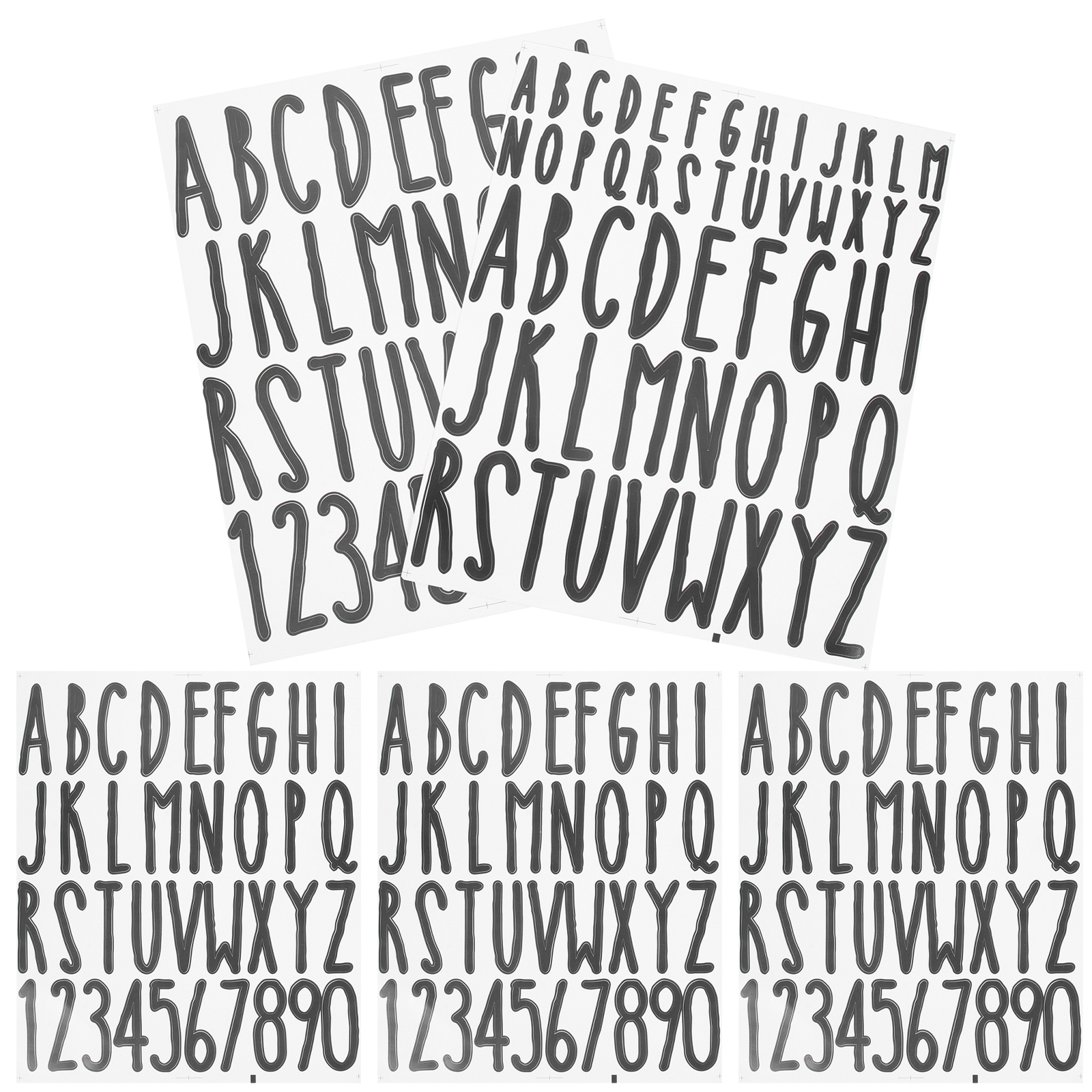 20 Sheets Mailbox Letters Stickers Adhesive Mailbox Numbers for Outside ...