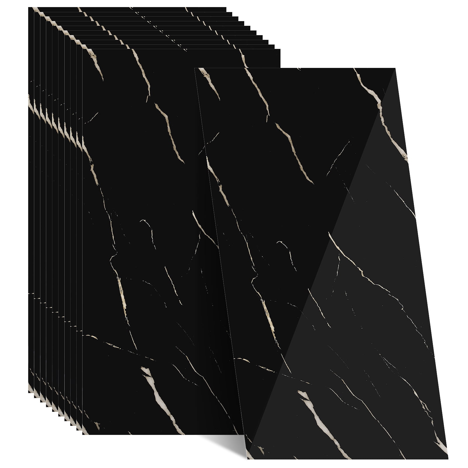 20 Sheets Marble Peel and Stick Wall Panels - 23.6"x11.8" Wipe-Clean ...