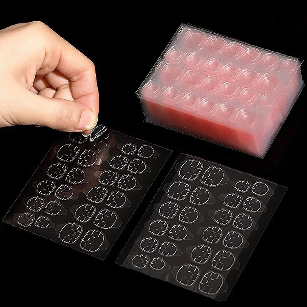20 Sheets Nail Glue Stickers for Press on Nails Adhesive Tabs,Jelly ...