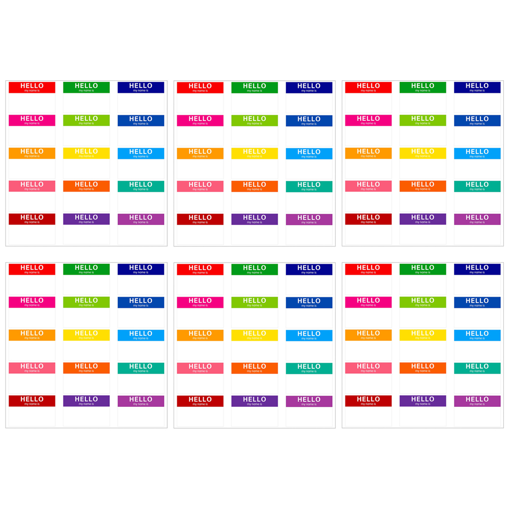 20 Sheets Name Sticker Labels Adhesive Tags Magnetic Student - Walmart.com