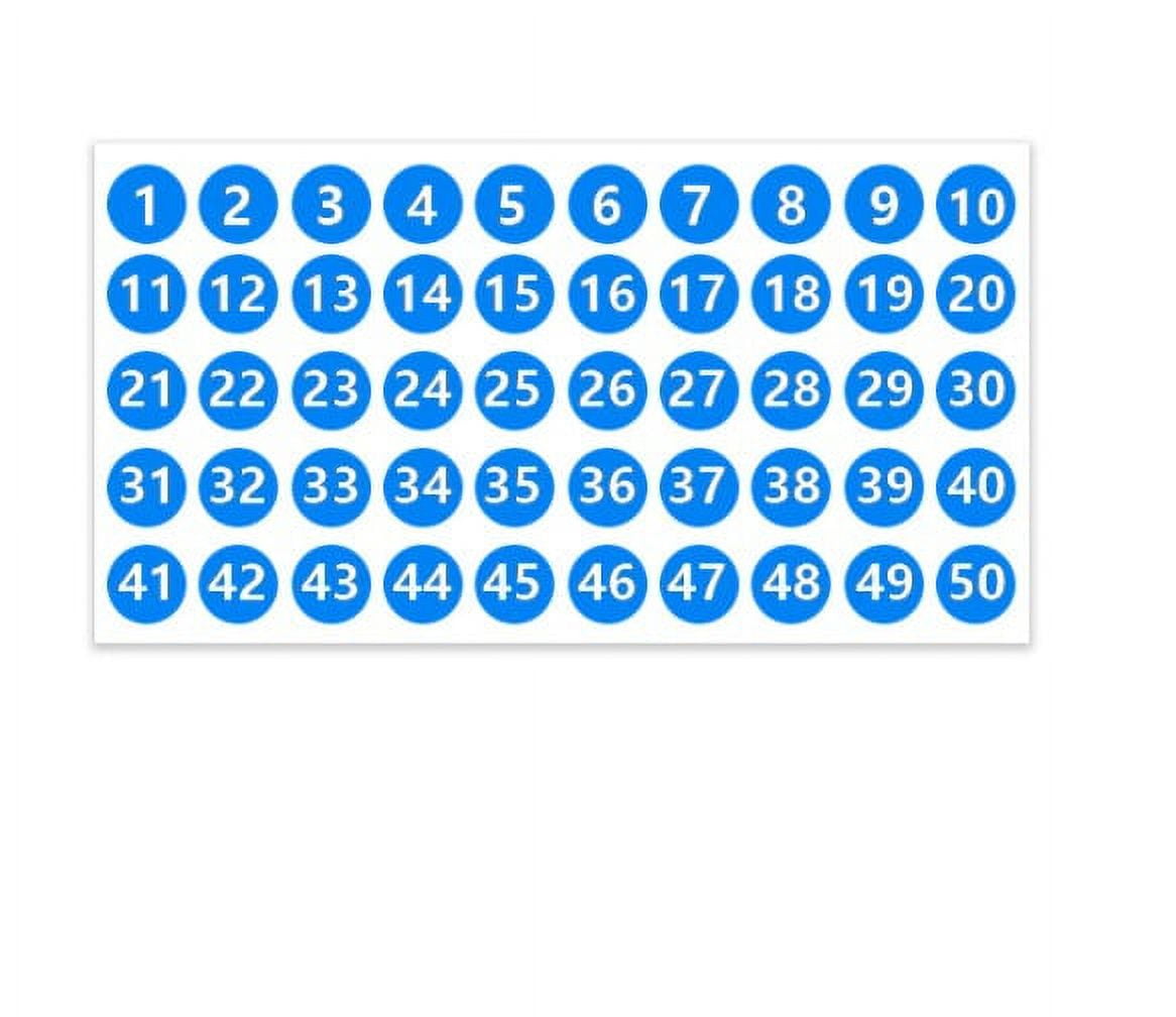 20 Sheets Number Stickers Number Label Stickers Number Stickers Number ...