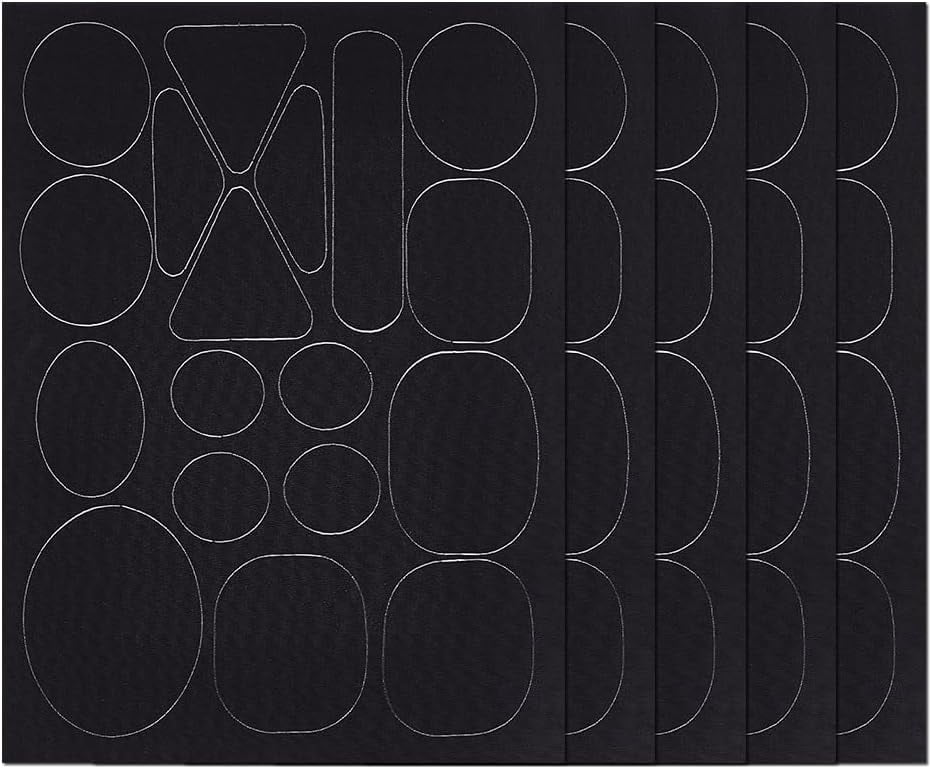 20 Sheets Nylon Repair Patches Black Self Adhesive Nylon Repair Patches ...