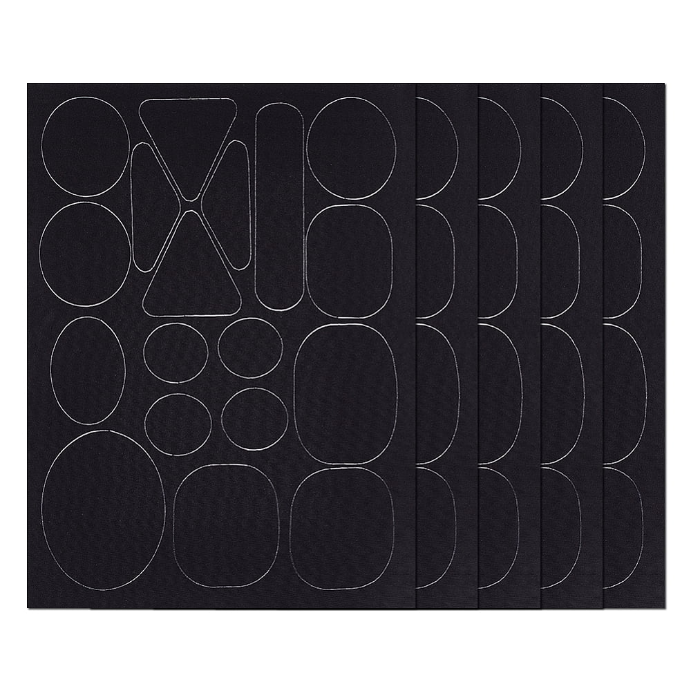 20 Sheets Nylon Repair Patches Black Self Adhesive Nylon Repair Patches ...