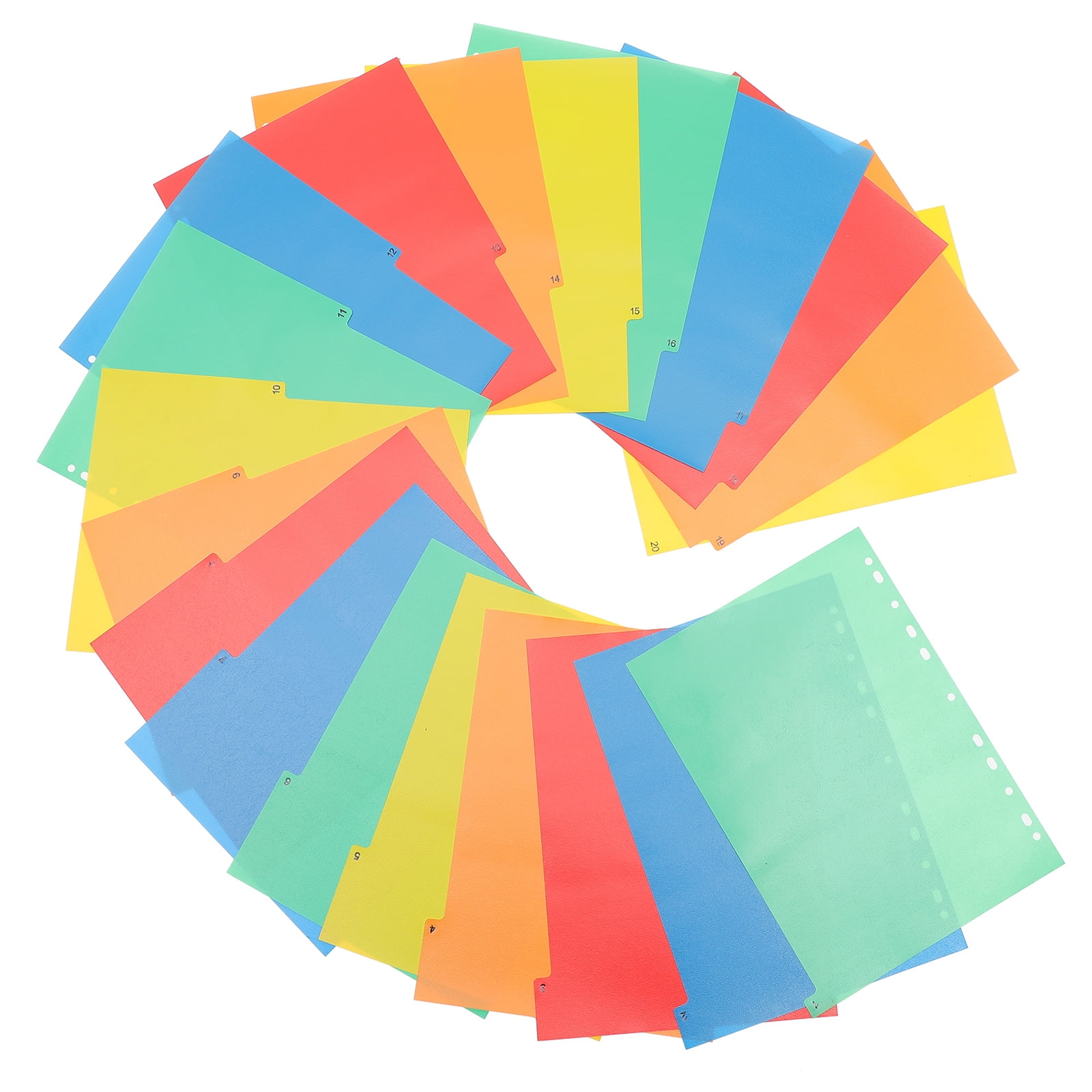 20 Sheets Paper Notebook Flipped Charts Organizer Dividers - Walmart.com