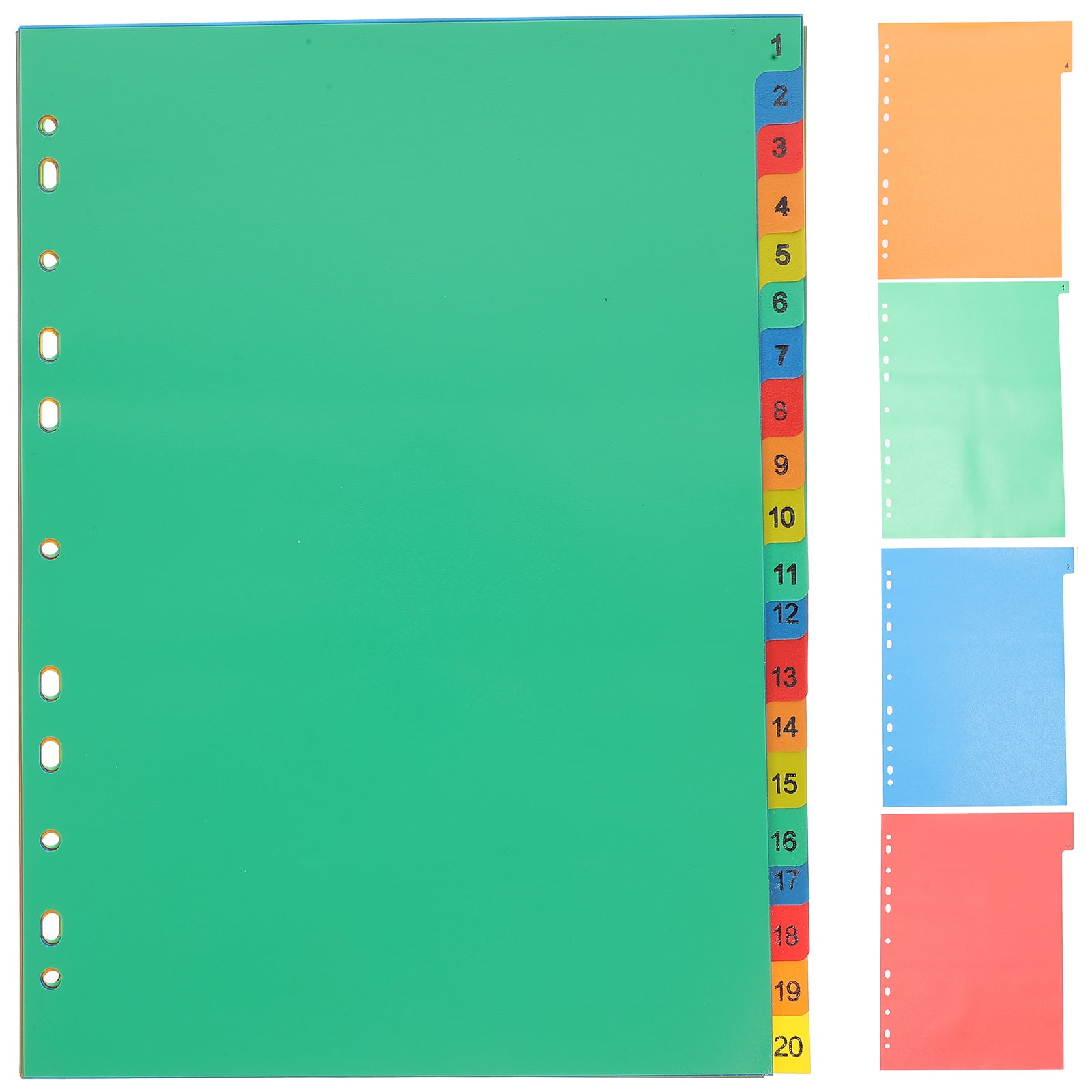 Worgeous PP Paper Dividers for Shelves with Assorted Colors Perfect for ...