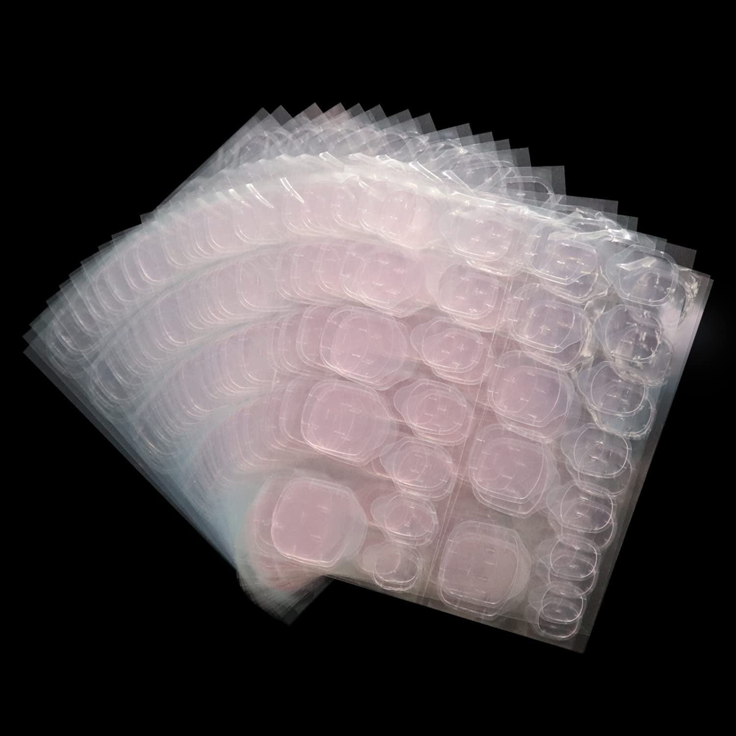 20 Sheets Pink il Adhesive Tabs, 480Pcs Super Sticky Double-Side il ...