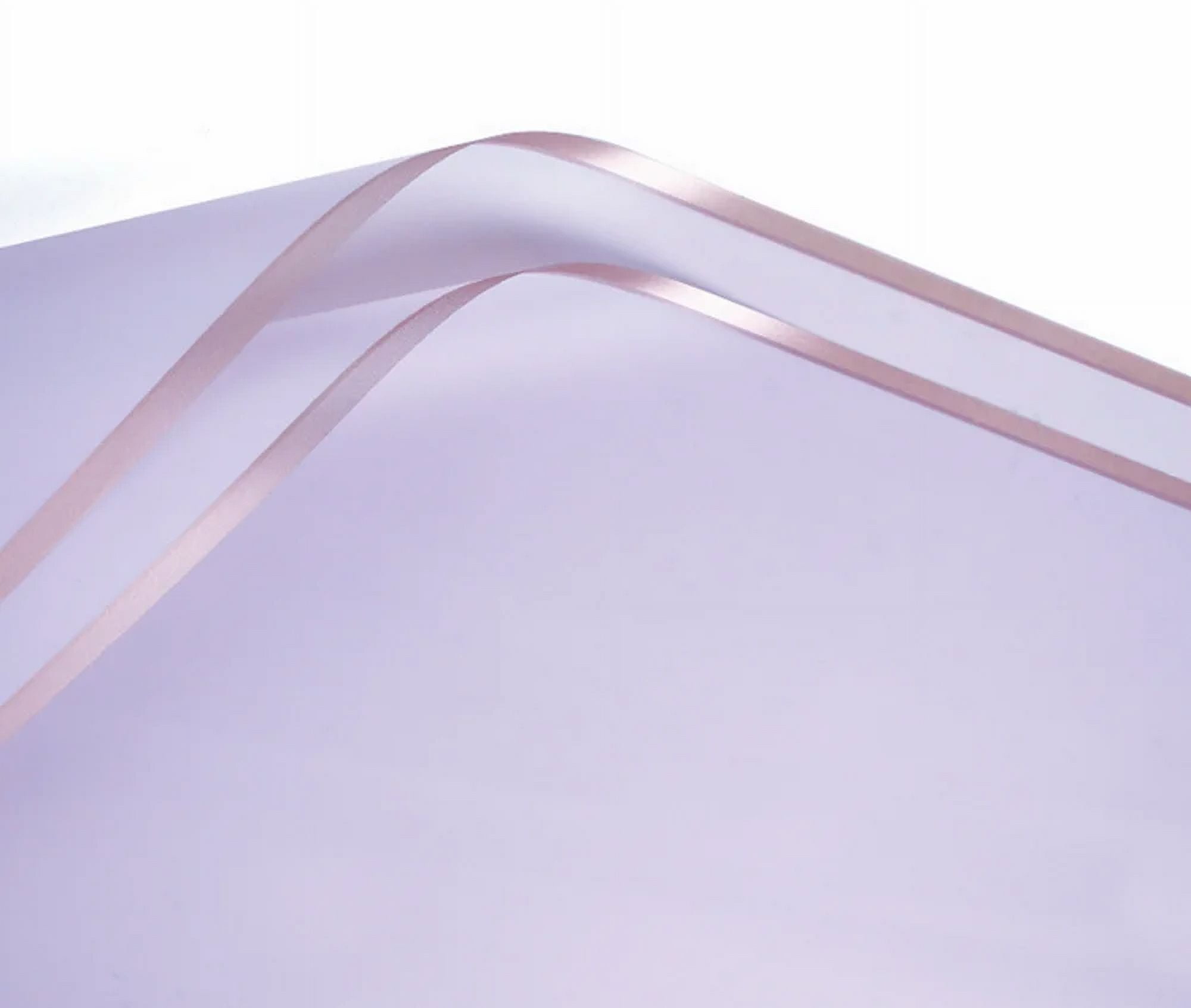 20 Sheets Pure Color Gold Edge Flower Wrapping Paper Waterproof ...