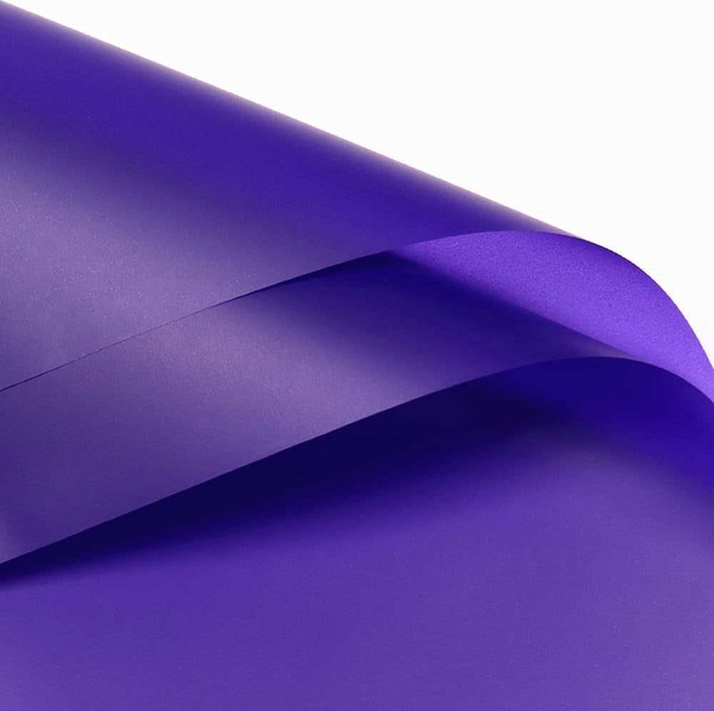 20 Sheets Purple Wrapping Paper for , Frosted Packaging Paper,Packaged ...