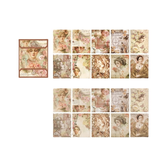 SunWMart 30PCS Vintage Hollow Embossed Frame Scrapbook Paper, Scrapbook ...