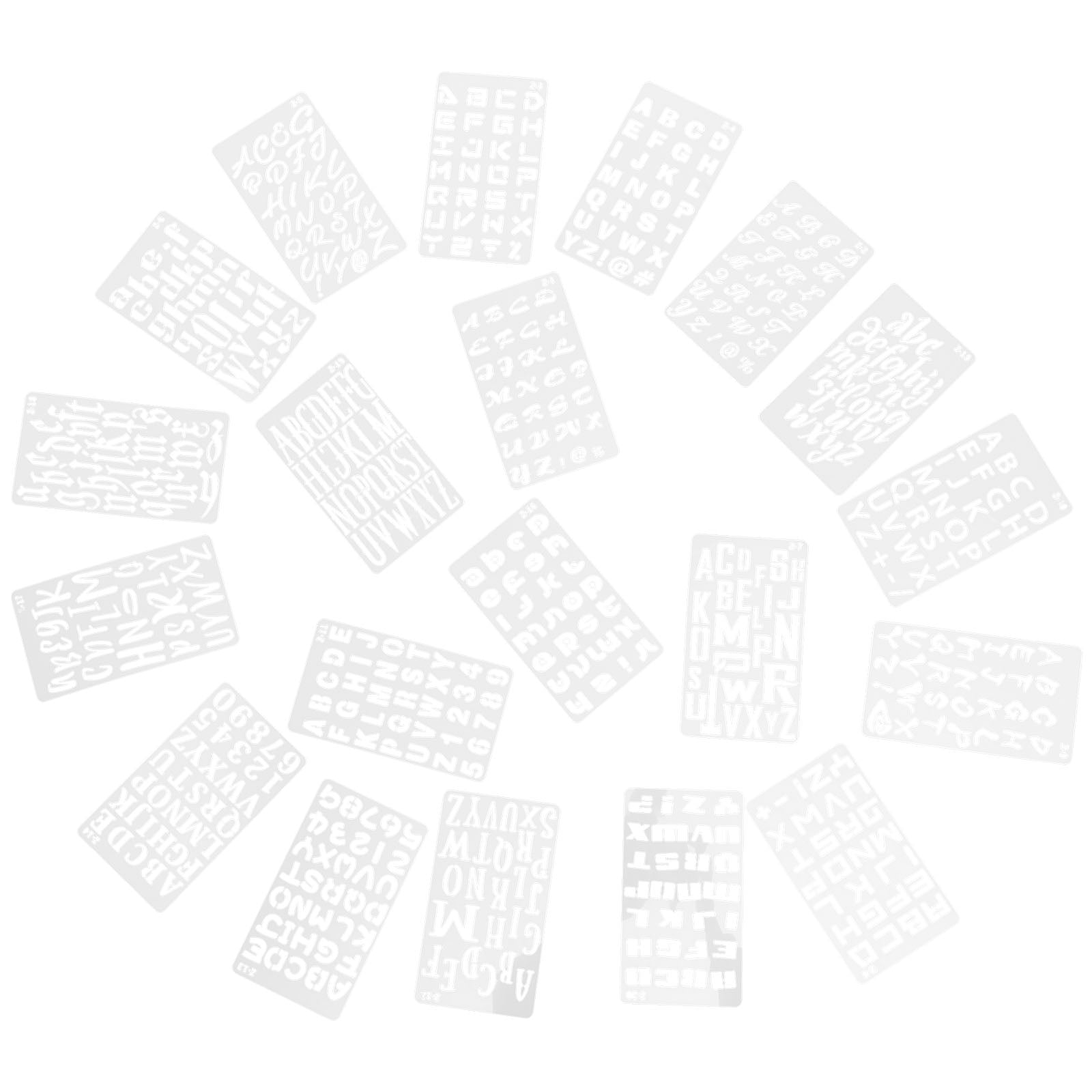 20 Sheets Reusable Stencils Compact Spray Stencils Household Printing Stencils - Walmart.com