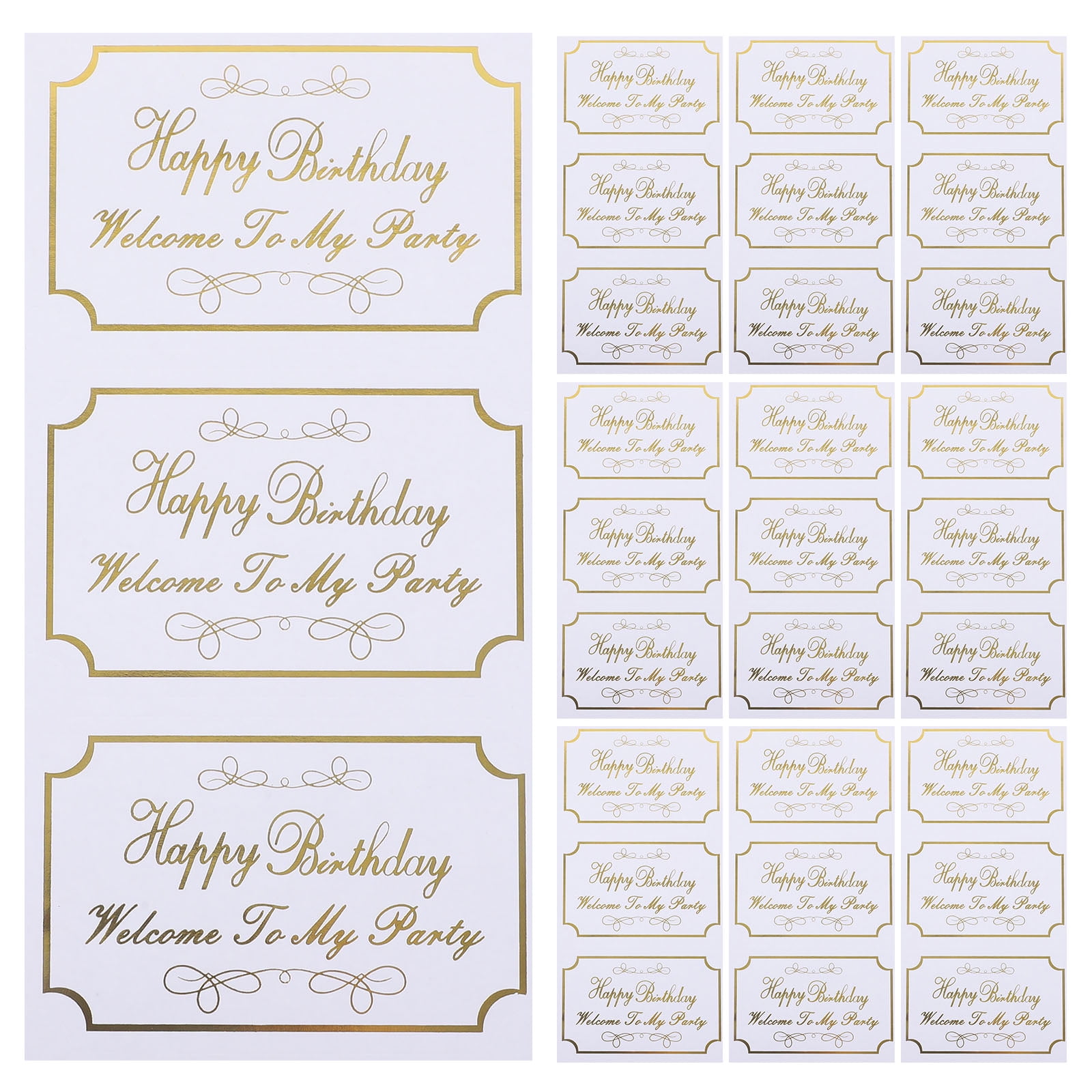 20 Sheets Round Label Sticker Gift Wrapping Stickers Shipping Removable ...