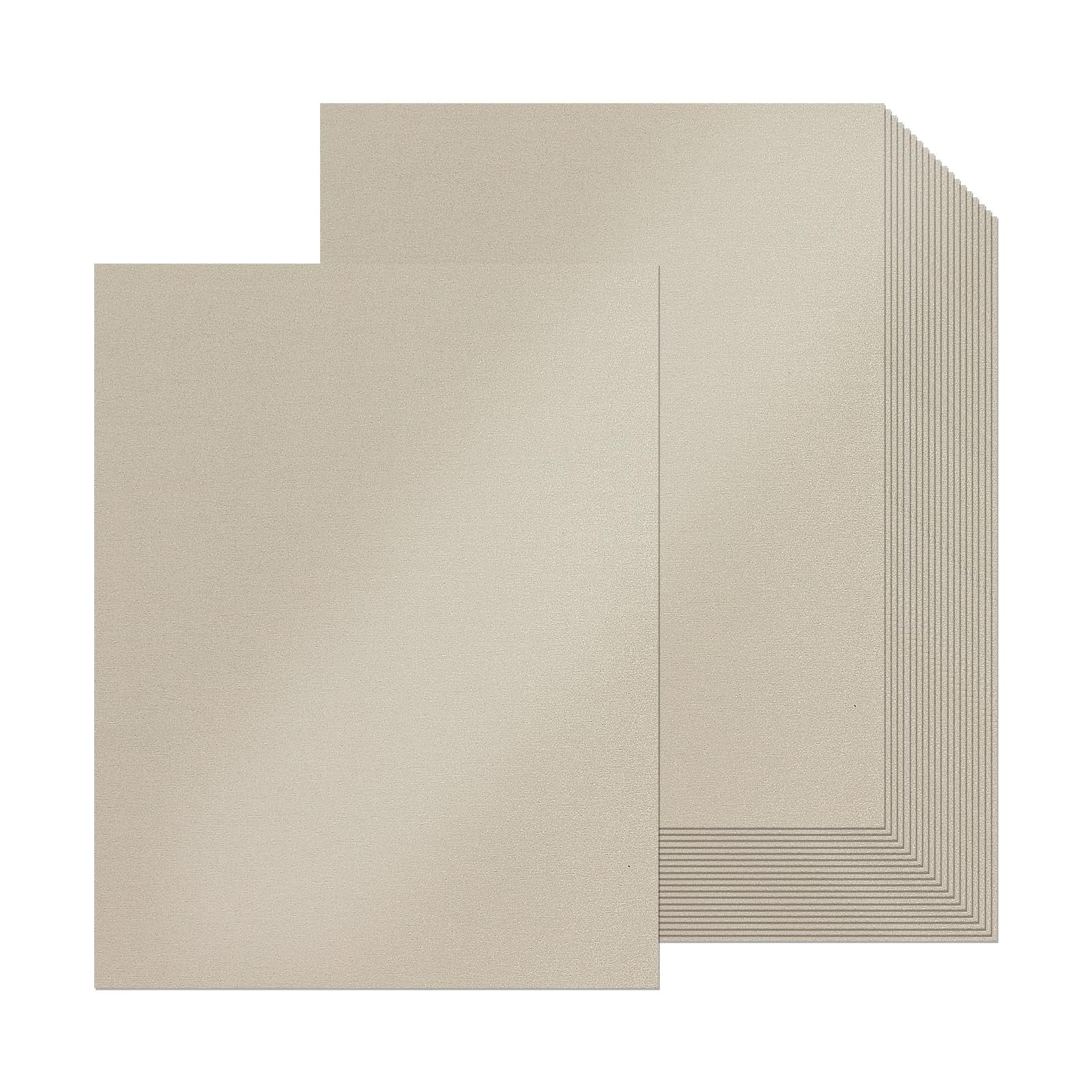 20 Sheets Silver Shimmer DHF10 Cardstock 8.5 X 11", Paper Card Stock ...