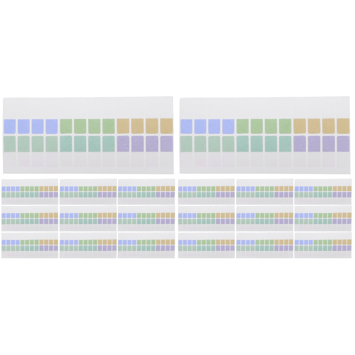 20 Sheets Student Classification Stickers Office Chaiers Nail Bookmark ...