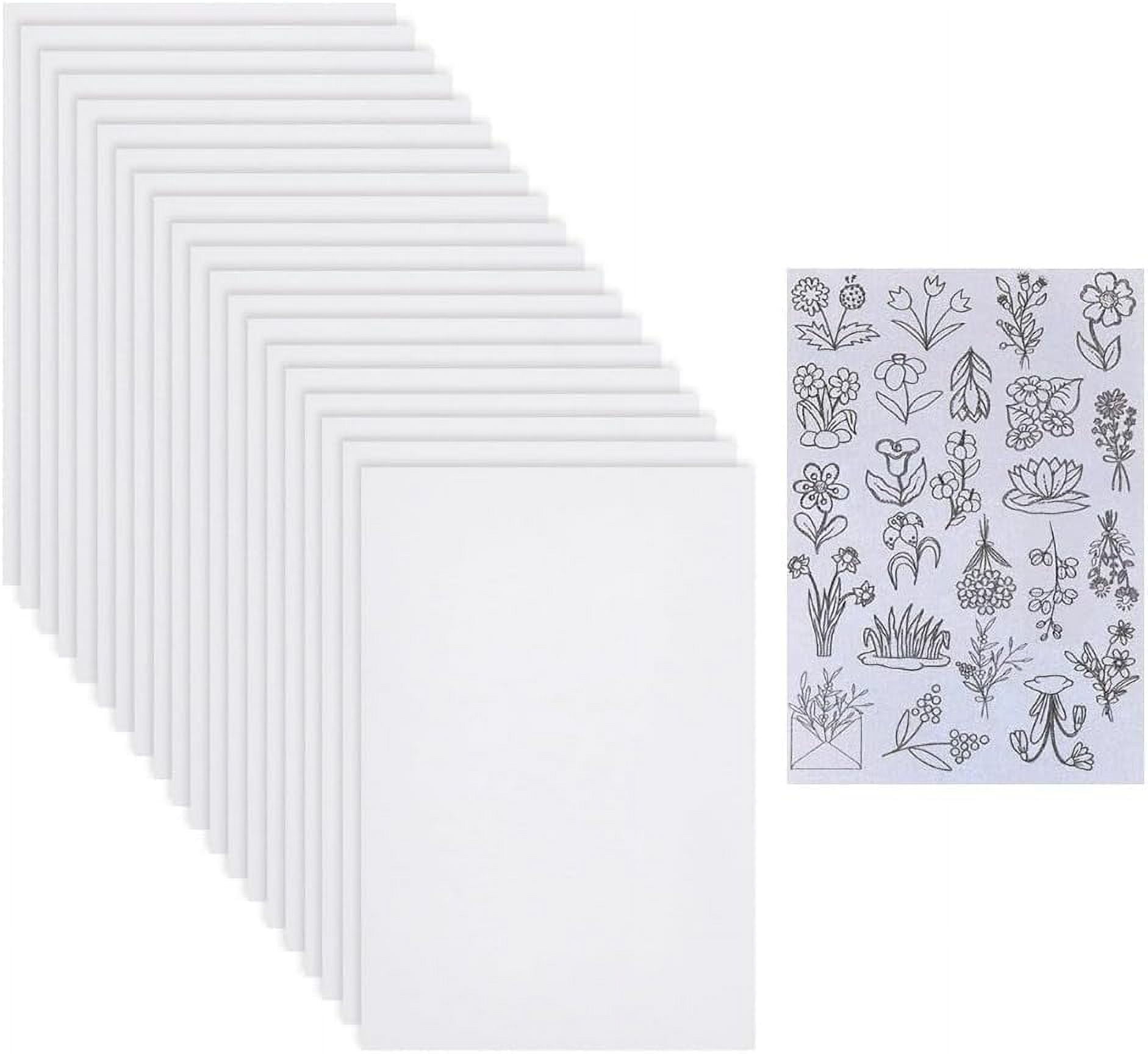 20 Sheets Wash Away Water Soluble Stabilizer 5.9X3.9 Inch Stick and ...