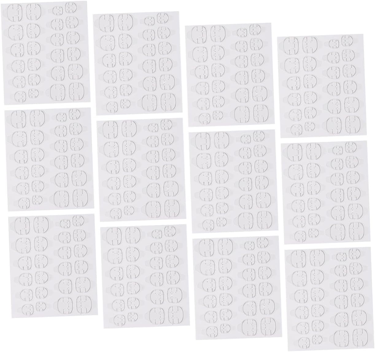 20 Sheets Water Proof Plastic Detachable Jelly Glue il Glue Stickers ...