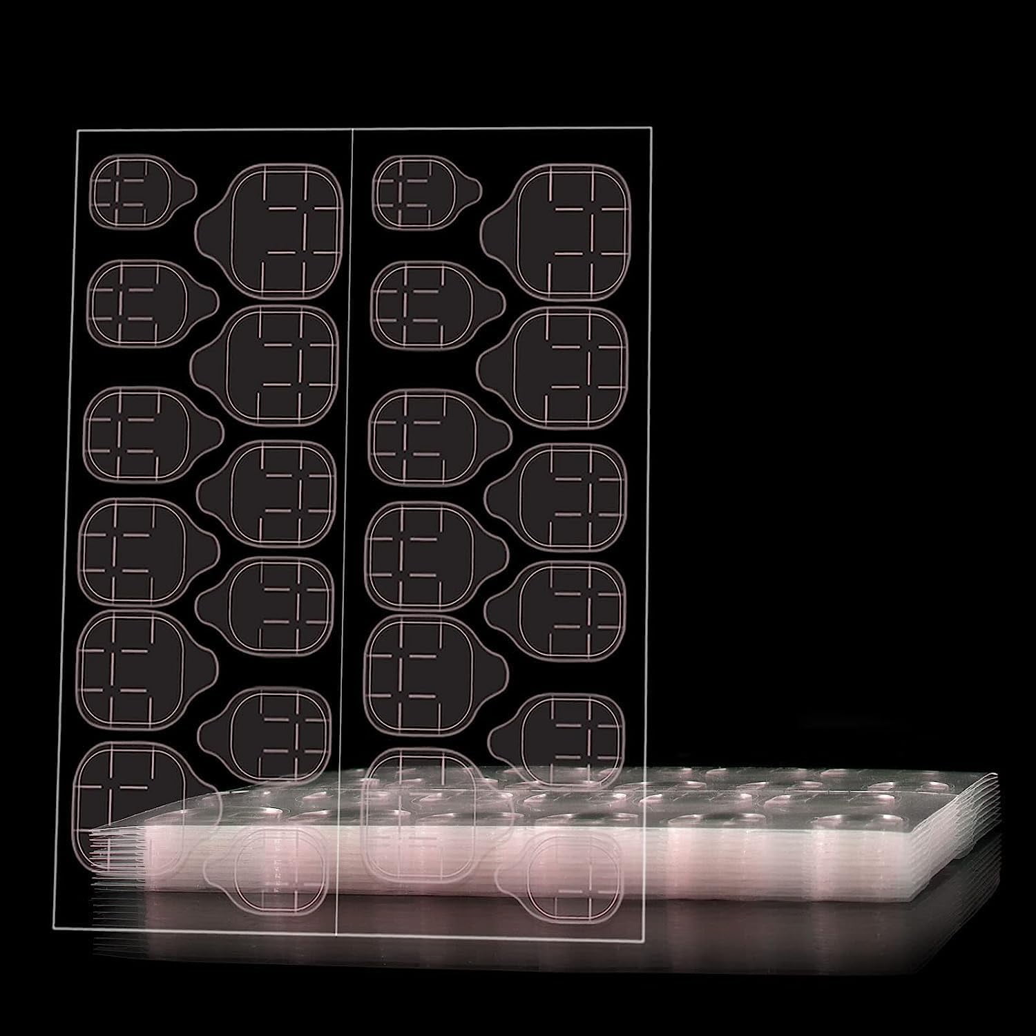 20 Sheets il Glue Stickers Jelly Double Side for Press on ils Stickers ...