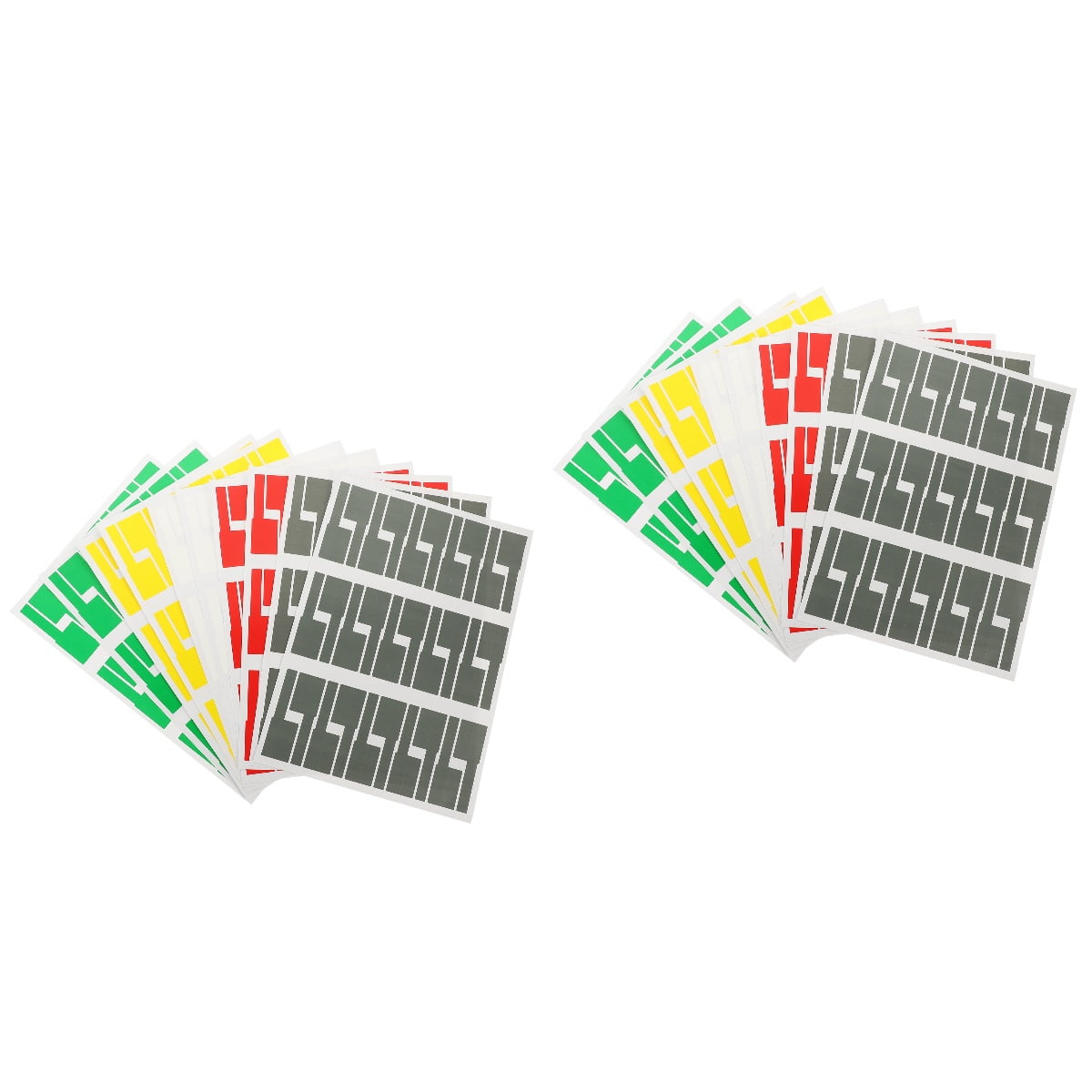 unbranded 20 Sheets of Cable Organizer Stickers Cord Tags Colorful Cord ...