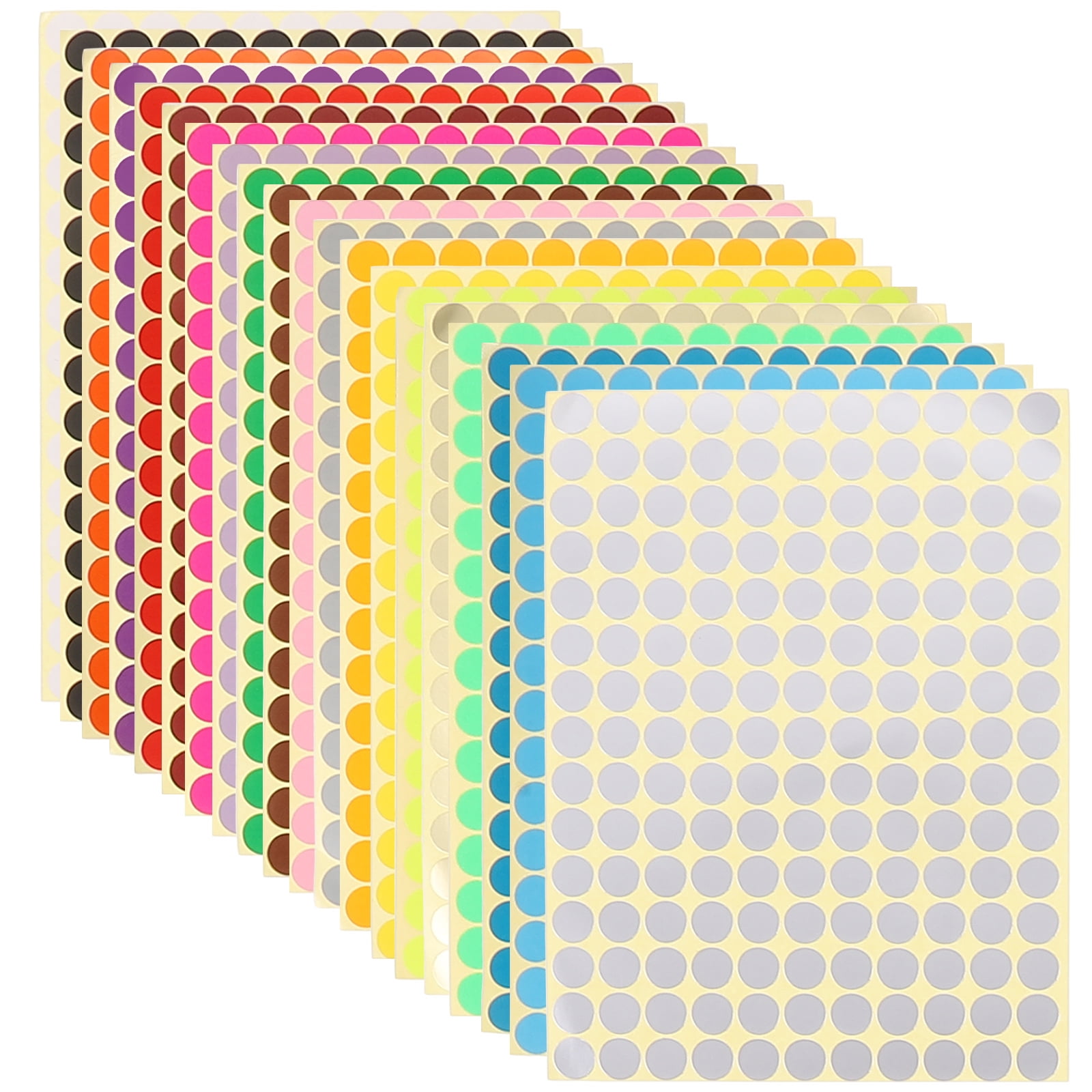Raindrops Assorted Color Dot Stickers Small Round Labels for Jars ...