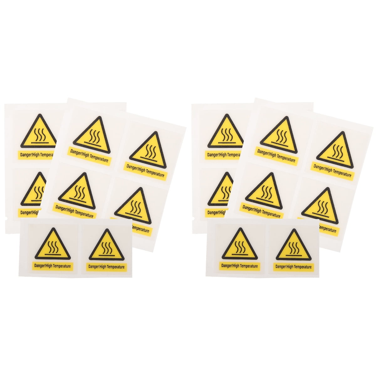 20 Sheets of Equipment High Temperature Warning Sticker Caution Scald ...