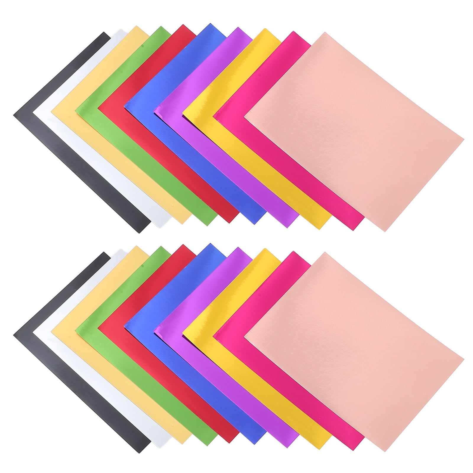 20 Sheets of Metallic Paper for DIY Projects A4 Cardstock Craft Paper ...