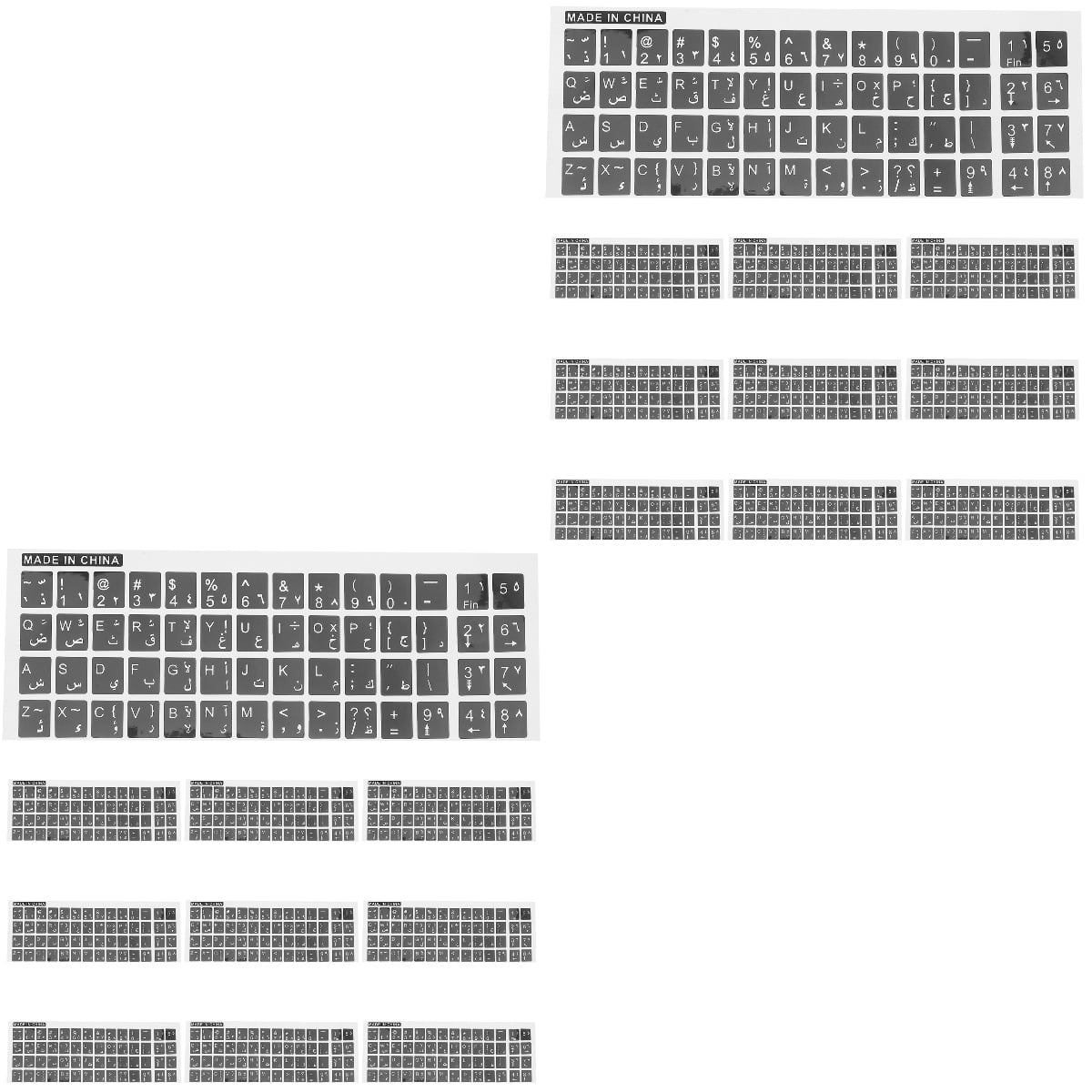 20 Sheets of Replacement Keyboard Sticker Keyboard Letter Stickers ...