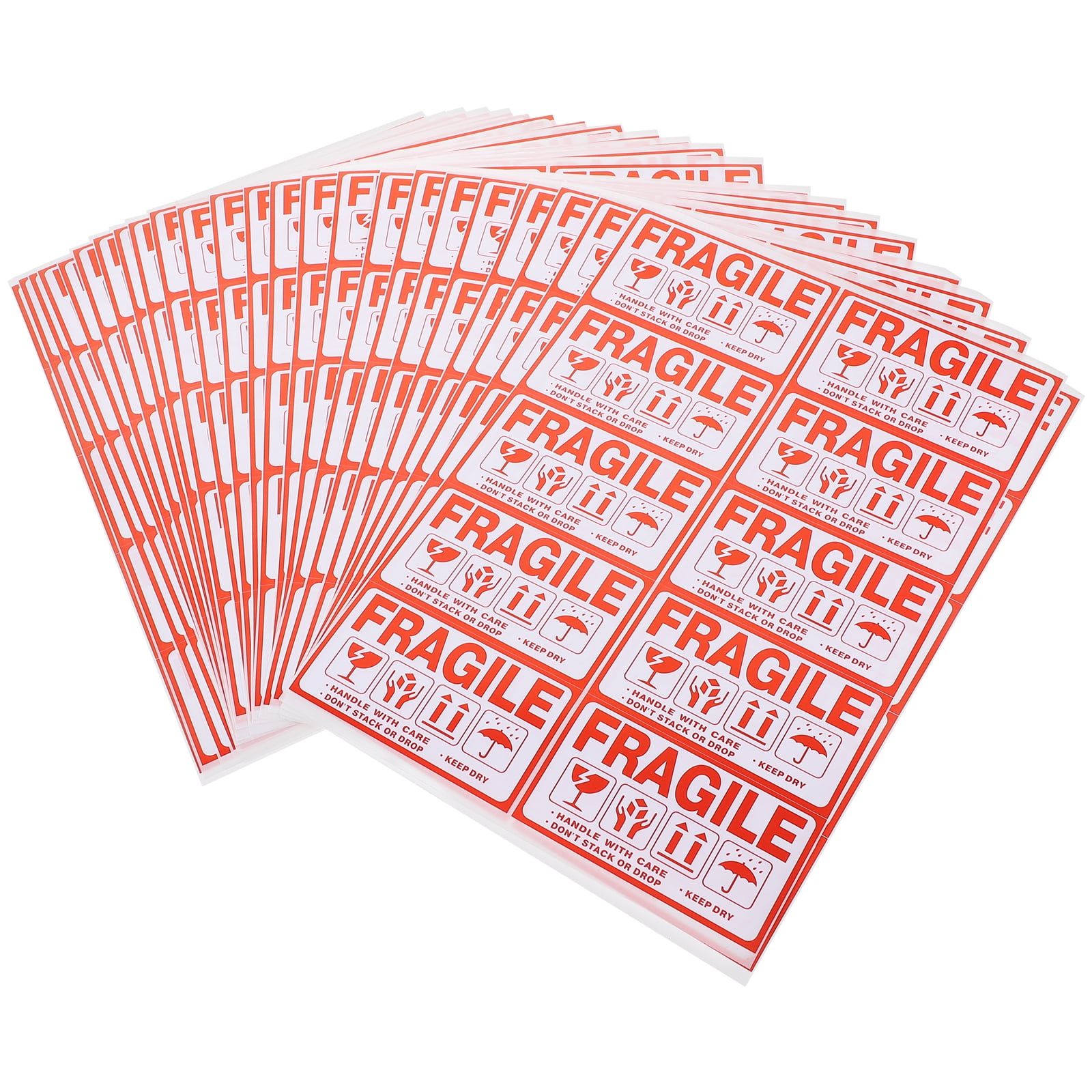 20 Sheets of Warning Labels Fragile Warning Stickers Packing Warning ...