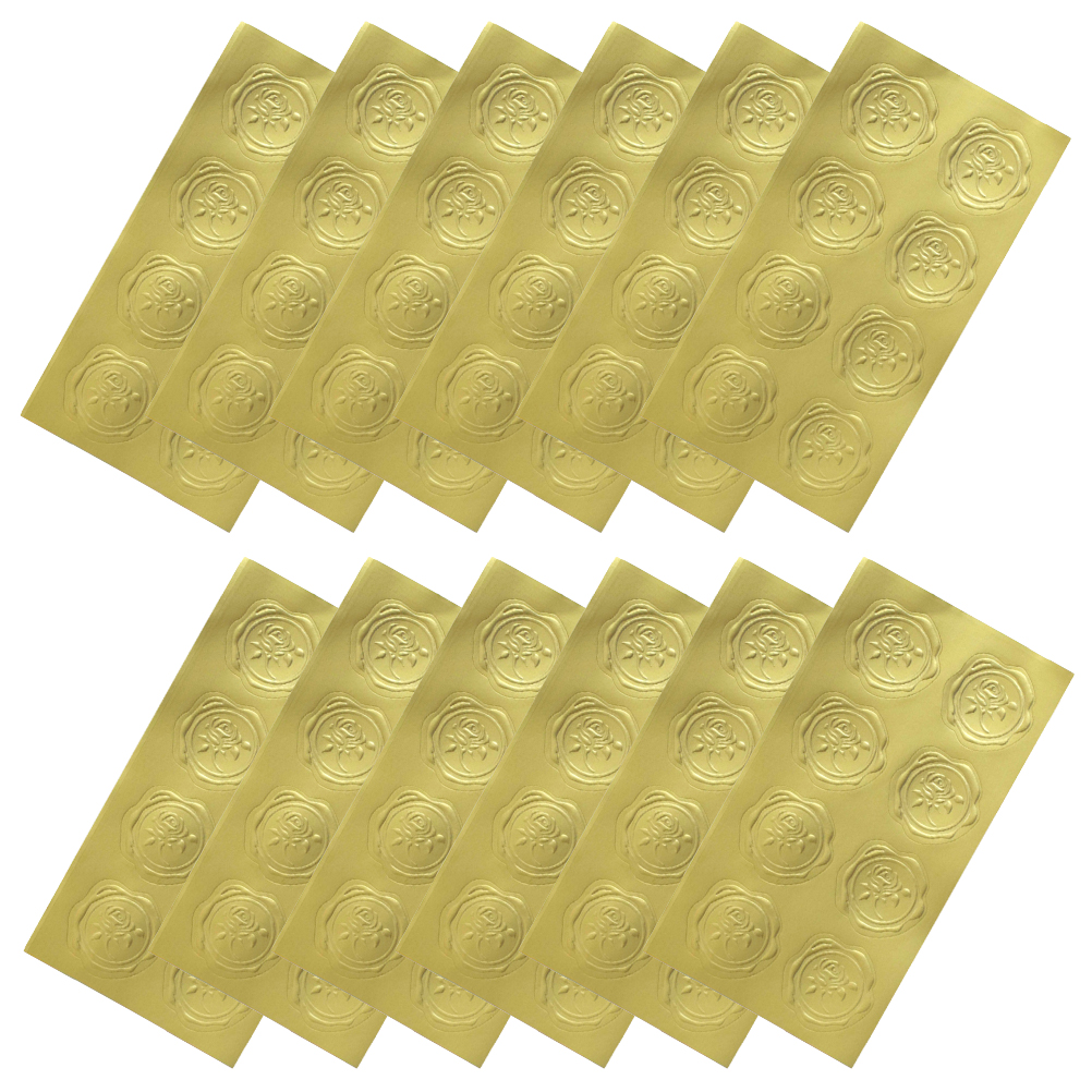 20 Sheets of Wedding Invitation Cards Stickers Delicate Sealing ...