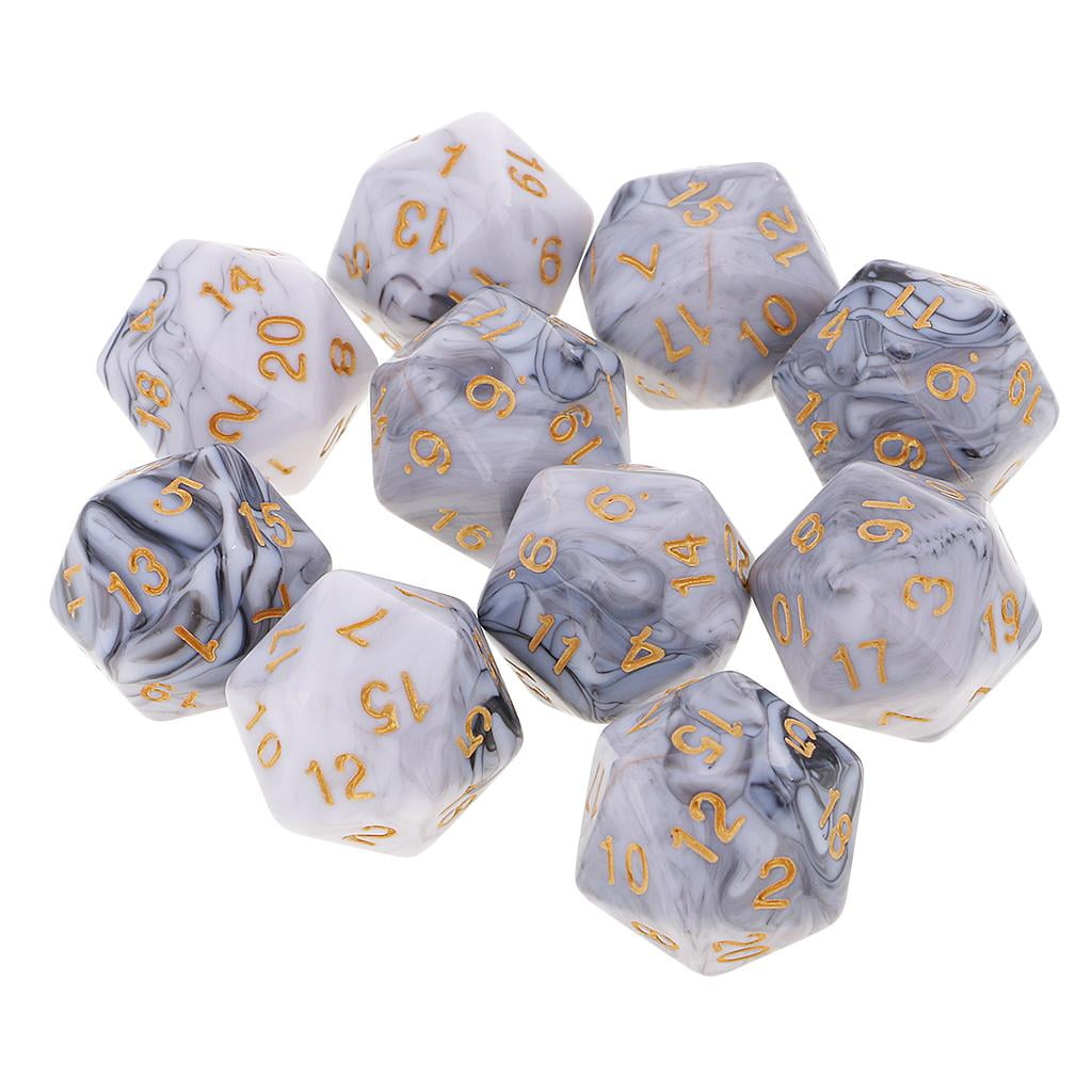 20 Sided D20 s Double Colors for Playing D& Board Game Favours and Math ...