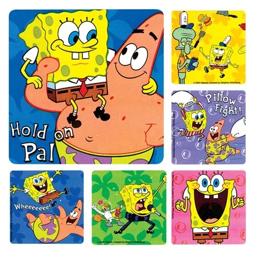 20 Silly Spongebob Squarepants Stickers Party Favors Teacher Supply ...