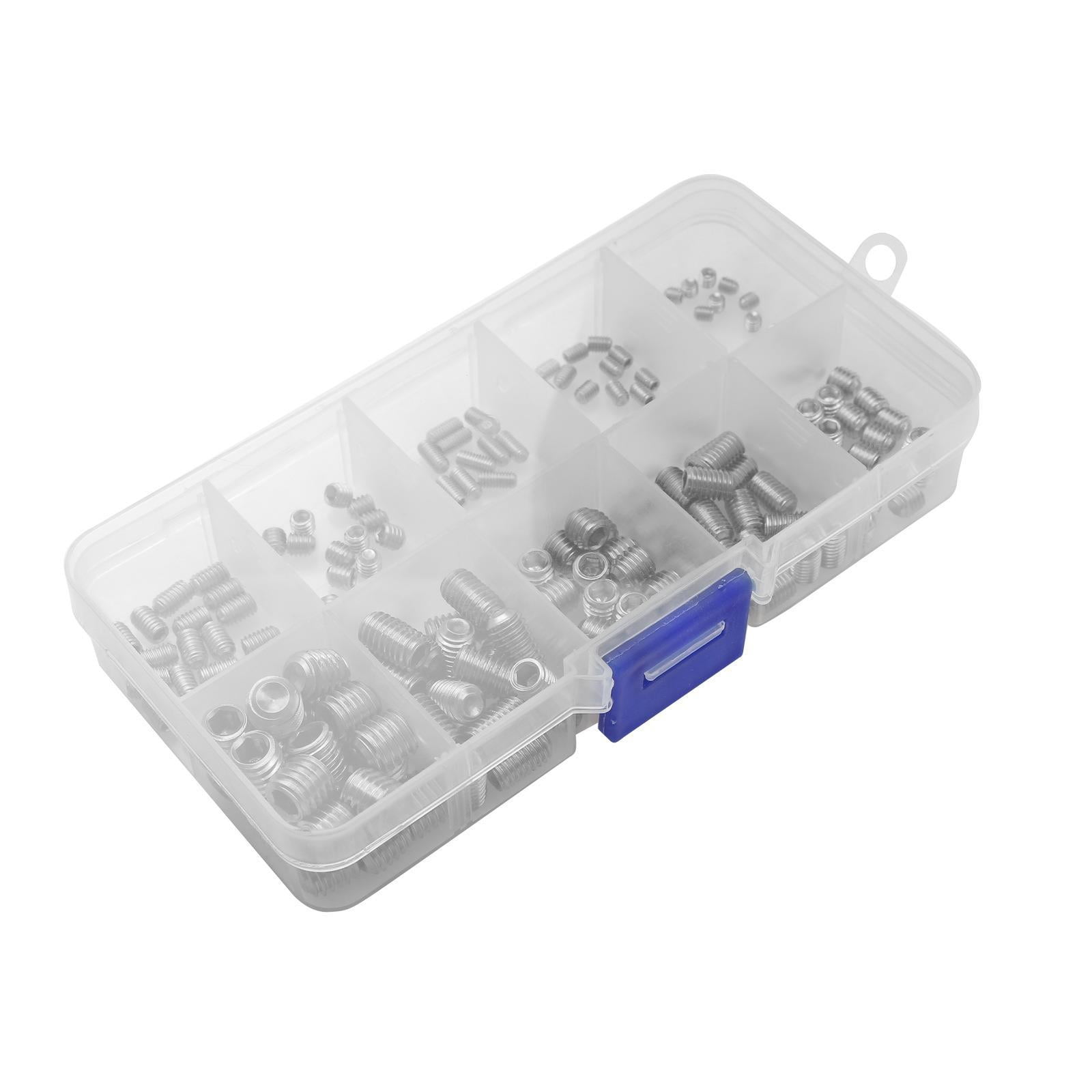 20 Sizes Stainless Steel Hex Socket Set Screws Rust-Resistant, Durable ...
