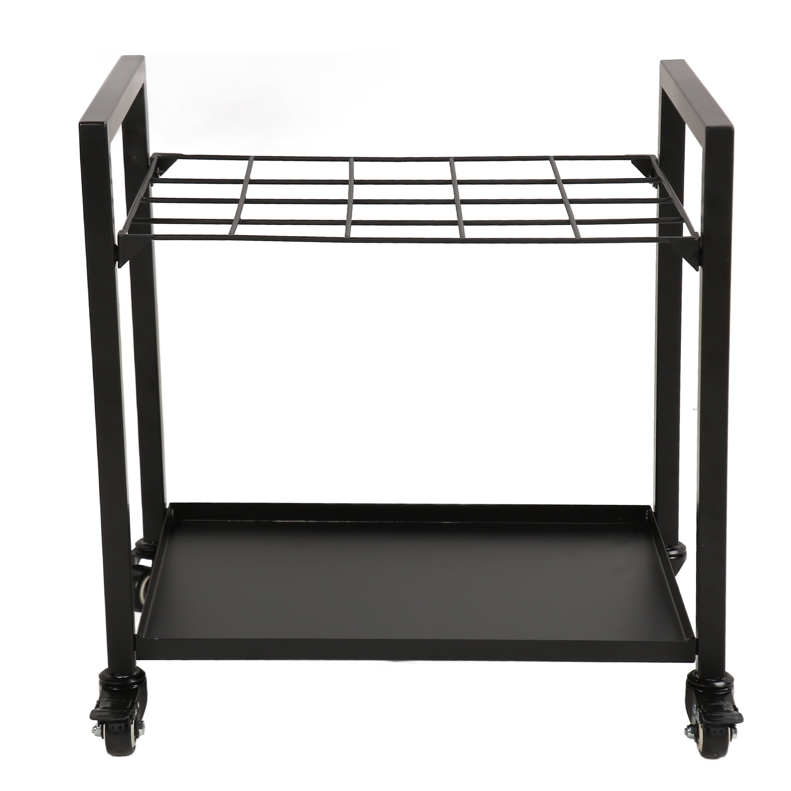 20 Slots Blueprint Storage Rack Cart Roll File Holder Metal with Wheels ...