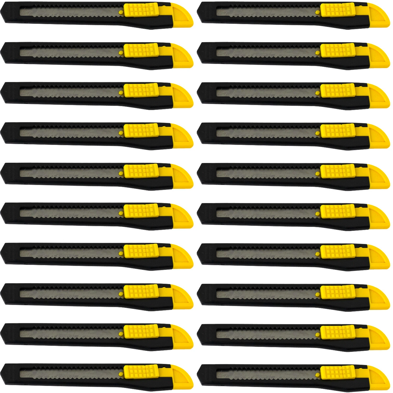 20 Small Safety Box Cutter Utility Knife Retractable Snap Off Blade ...