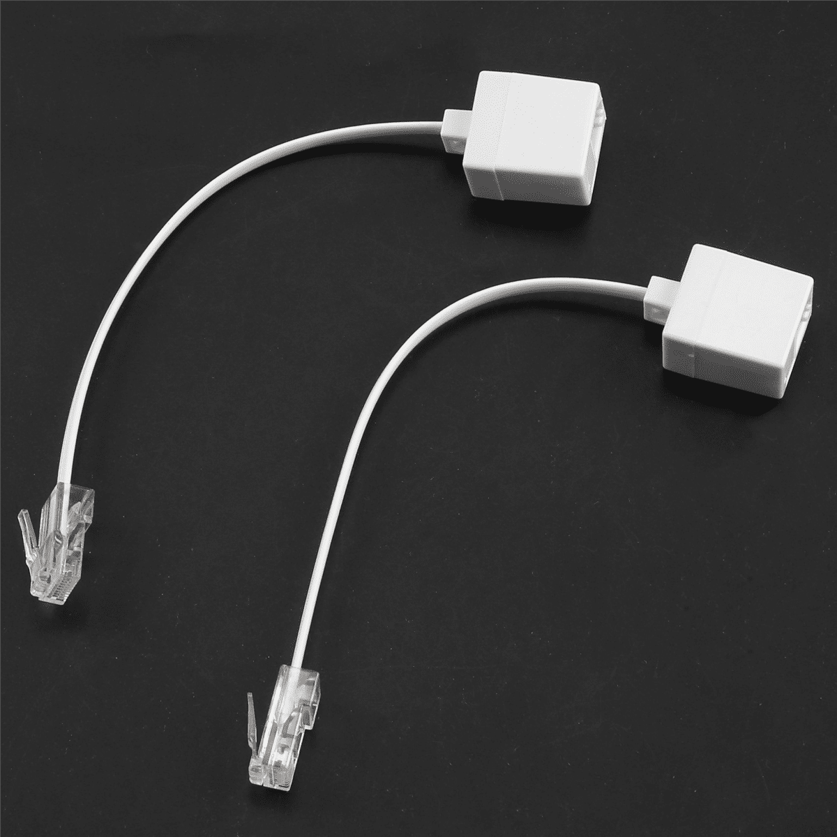 20 Socket 8P4C / RJ45 Male RJ11 6P4C to Female M / F Adapter Telephone ...