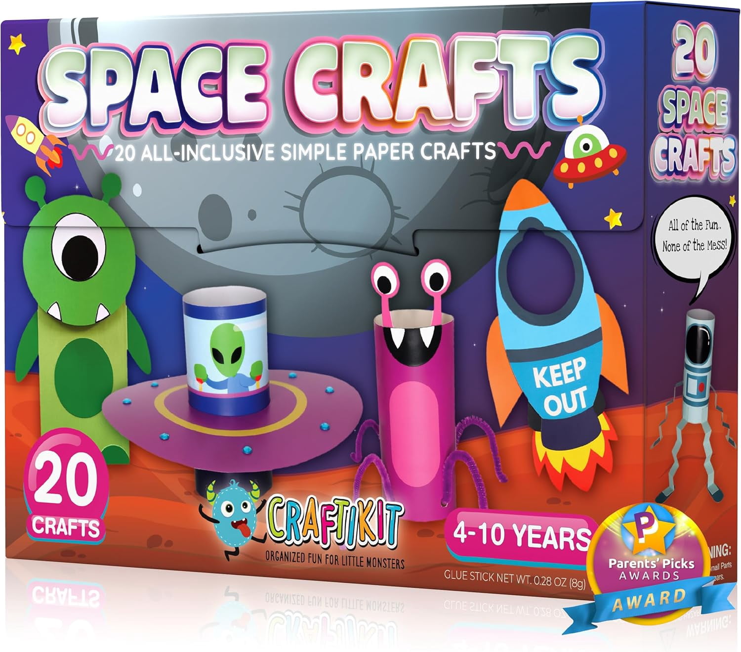 ® 20 Space Arts & Crafts for Kids - All-Inclusive Fun Toddler Craft Kit ...