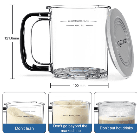 Ahoolye 20-Speed Immersion Hand Blender, 5-in-1 1000W Blender Whisk, Mini Chopper, 600ml Beaker ...