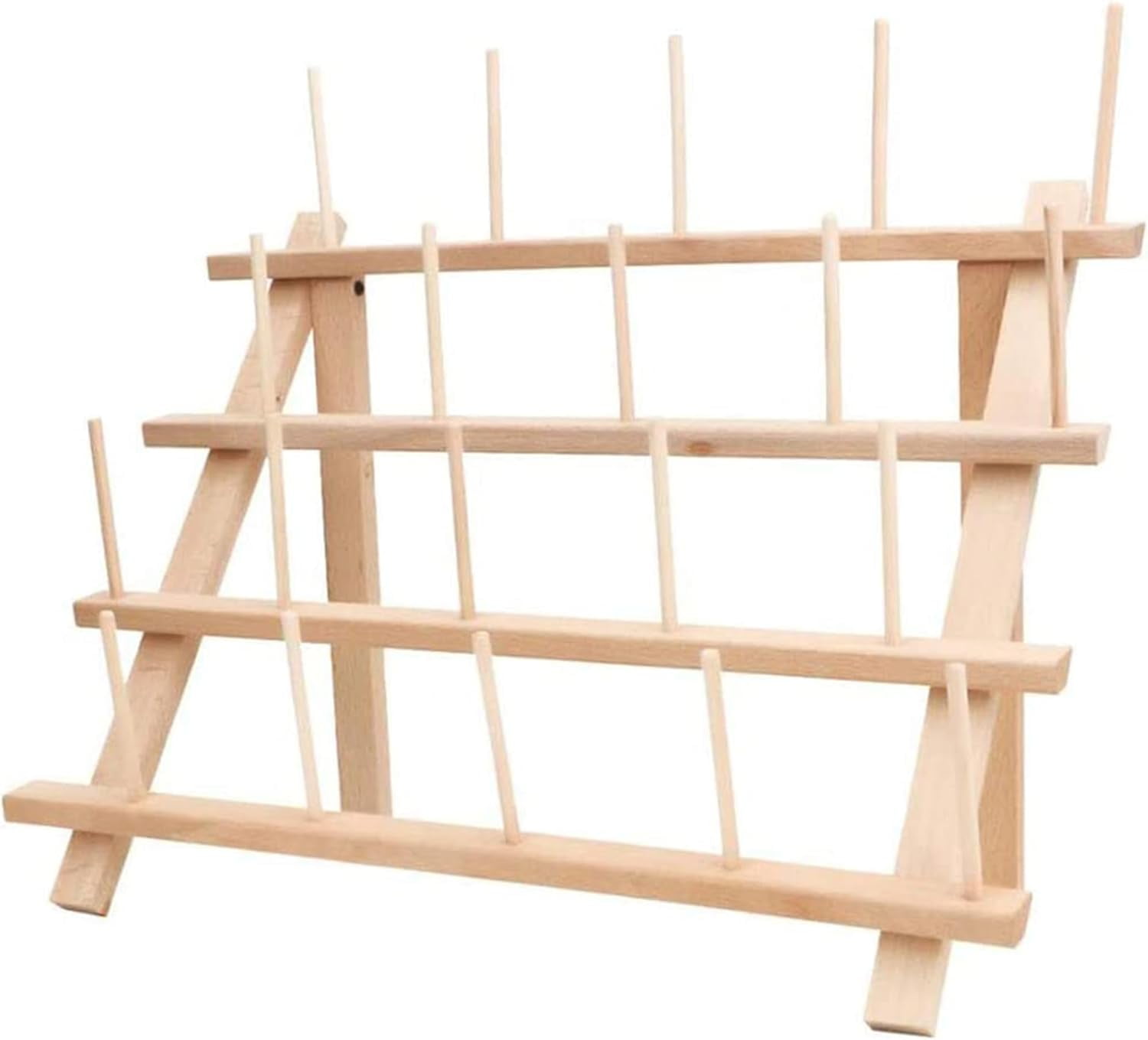 20 Spool Wooden Thread Holder:Foldable Thread Storage Spool Holder,Wire ...