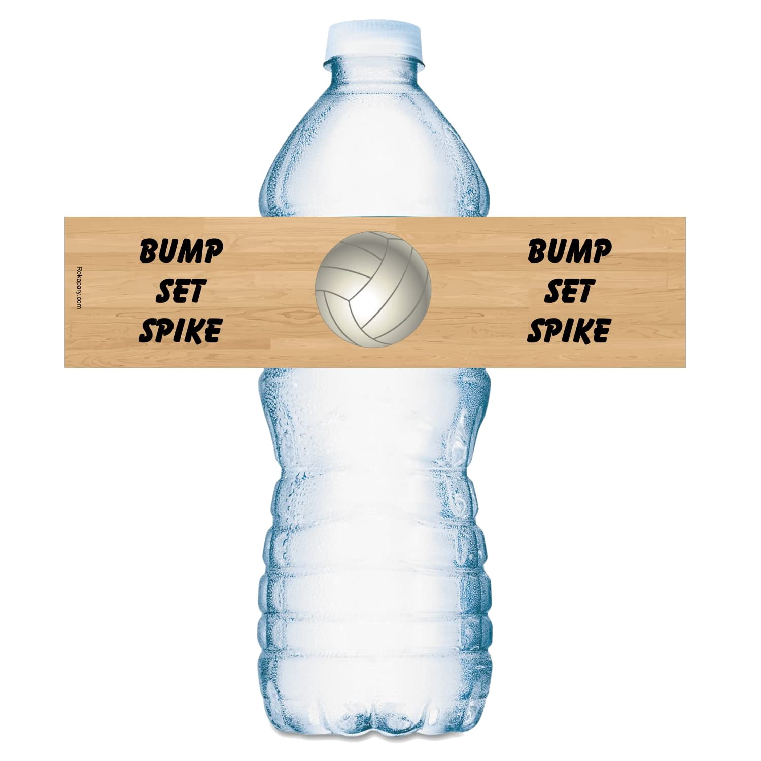 20 Sports Volleyball Water Bottle Labels, Waterproof Water Bottle ...