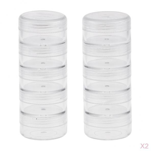 20 Stackable Screw Top Jar Stacking Container, , Crafts, , Glitters ...