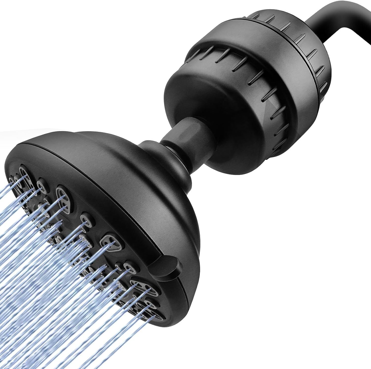 20 Stage Filtered Shower Head 7 Modes High Pressure Water Shower Filter ...