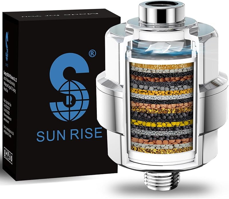 20-Stage Shower Filter-Shower Head Filter for Hard Water, with 3 ...